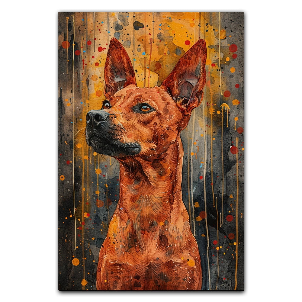 Colorful Pharaoh Hound Wall Art Abstract Dog Posters Animal Canvas ...