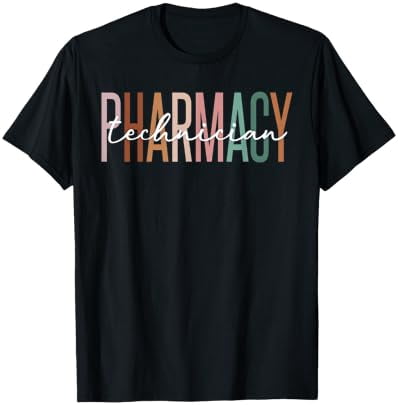 Colorful Pharmacy Technician T-Shirt for Proud Pharm Tech Professionals ...