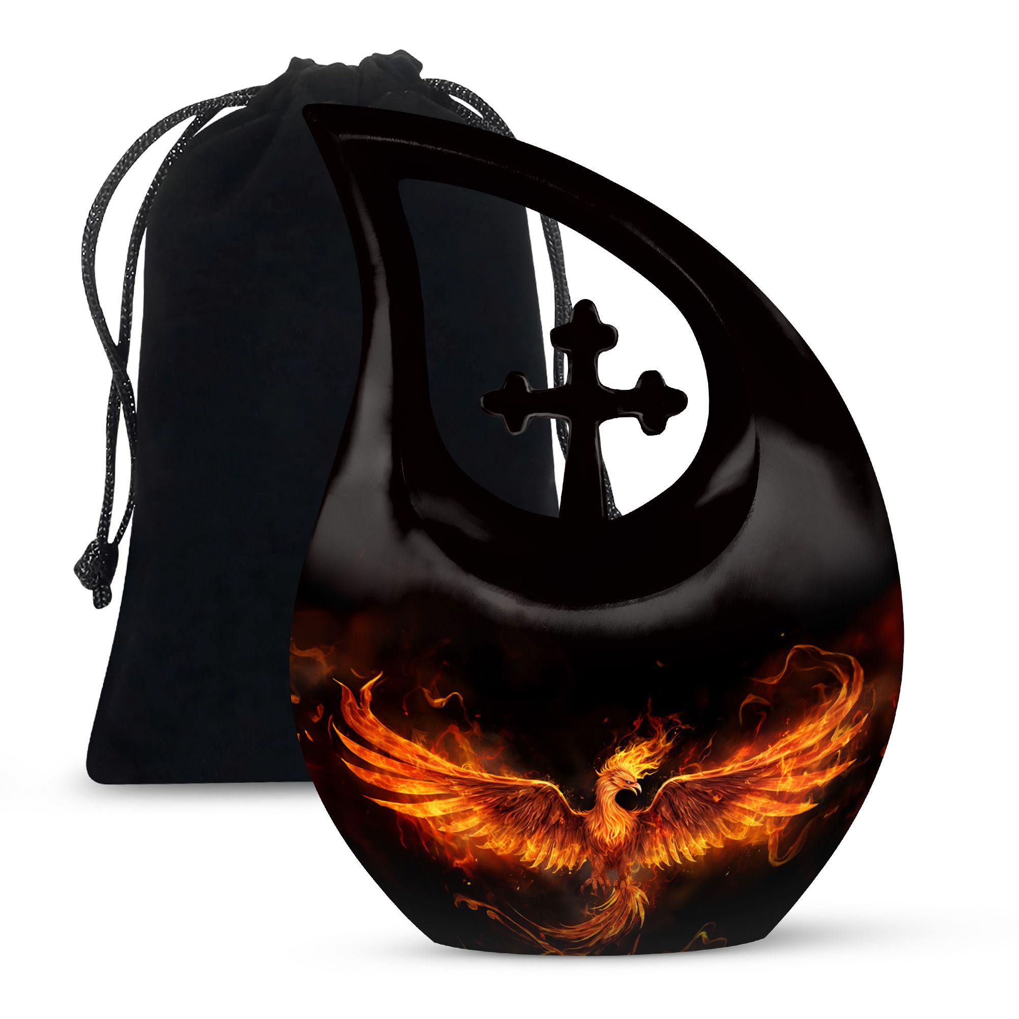 Colorful Phoenix Wings Cremation Urn for Adult Ashes Male & Female ...