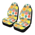 Colorful Pineapple Pattern Car Seat Covers Front Seats Universal Fit ...