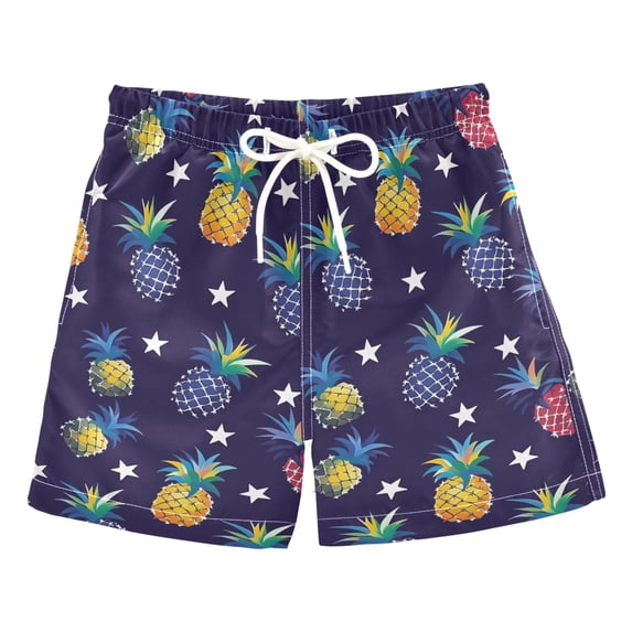 Colorful Pineapple Pattern Swim Trunks Quick Dry Beach Pool Board ...