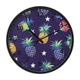 Colorful Pineapple Pattern Wall Clock 12 Inch Voice Activated Night ...