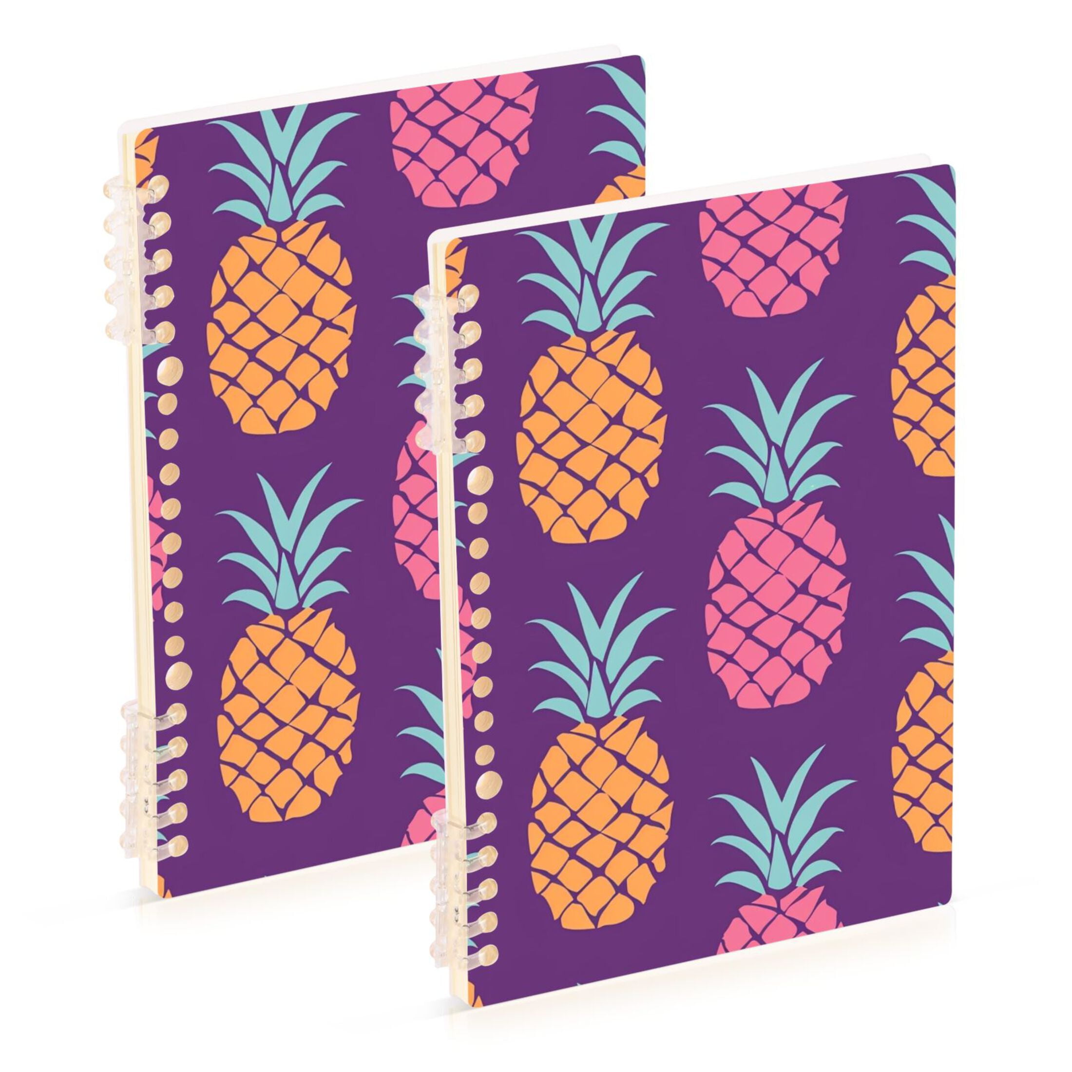 Colorful Pineapple Ring Binder Notebook Journey Note Diary College ...