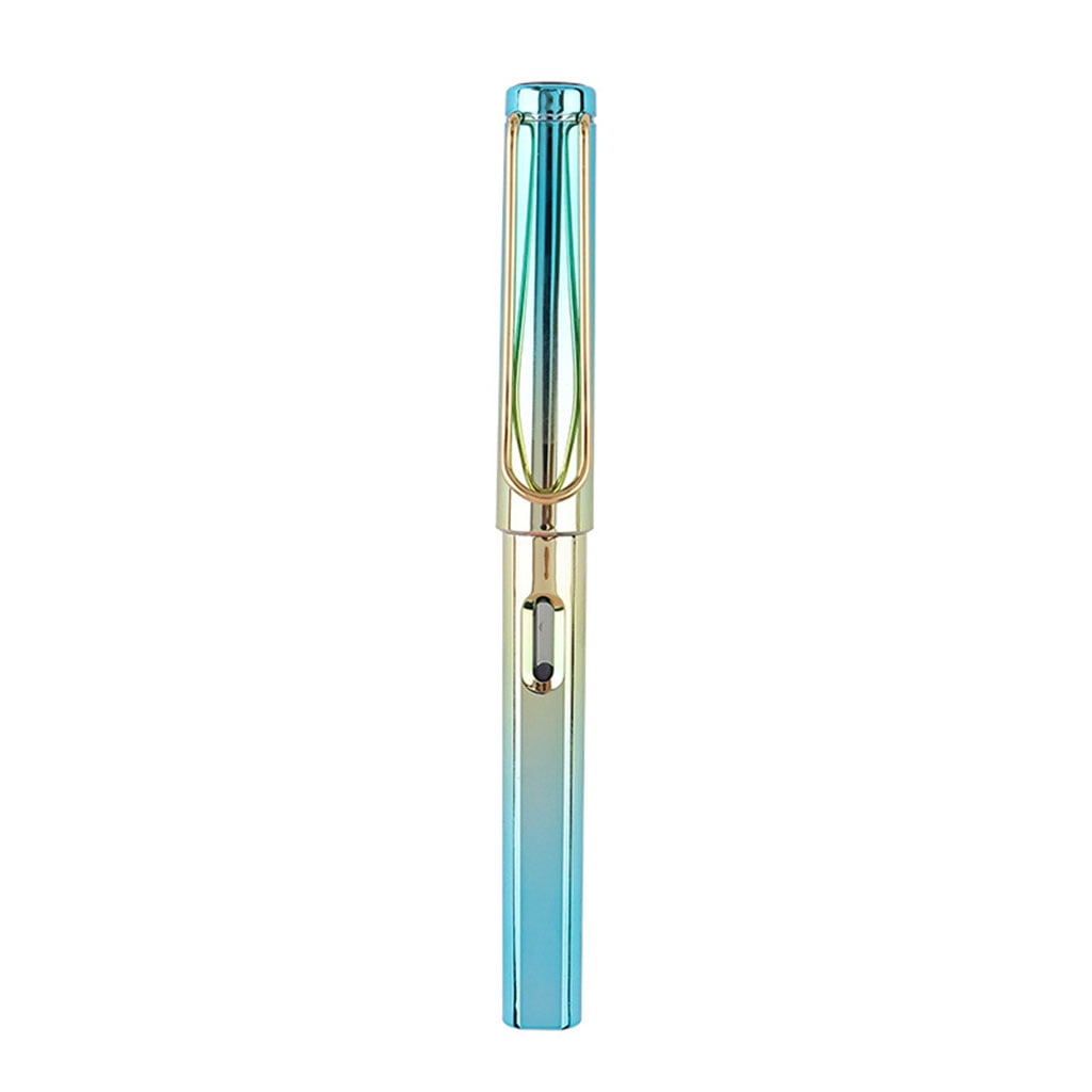 Colorful Piston-Filled Fountain Pen Gift Writing Pen Large Ink Capacity ...