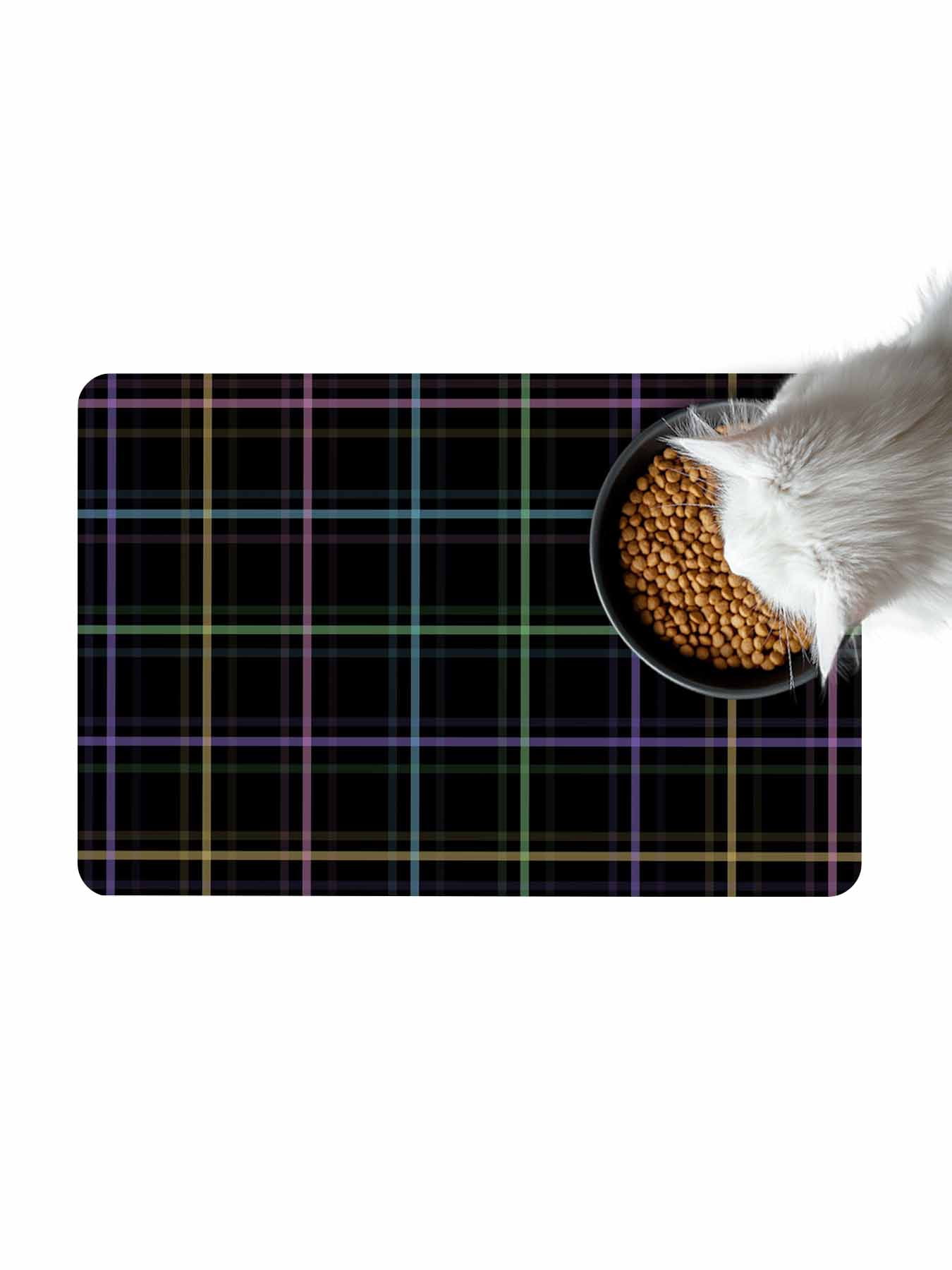 Colorful Plaid Doormat Non Slip Diatomaceous Earth Door Mat Absorbent ...
