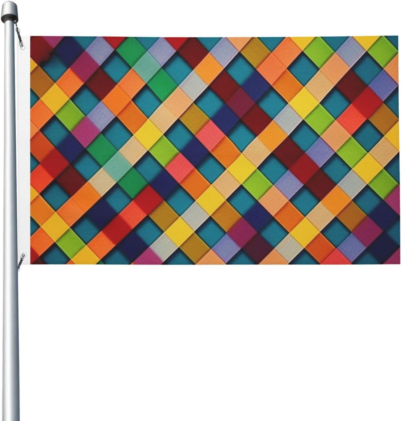 Colorful Plaid Flag 3x5 ft Garden Flag Welcome Spring Summer Garden ...