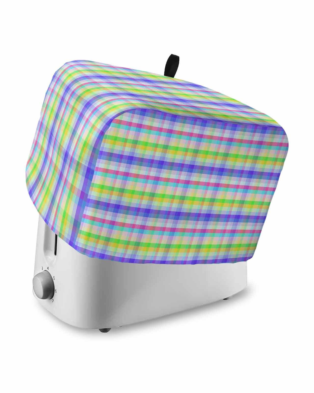 Colorful Plaid Small Toaster Cover 2 Slice, Kitchen Appliance Covers ...