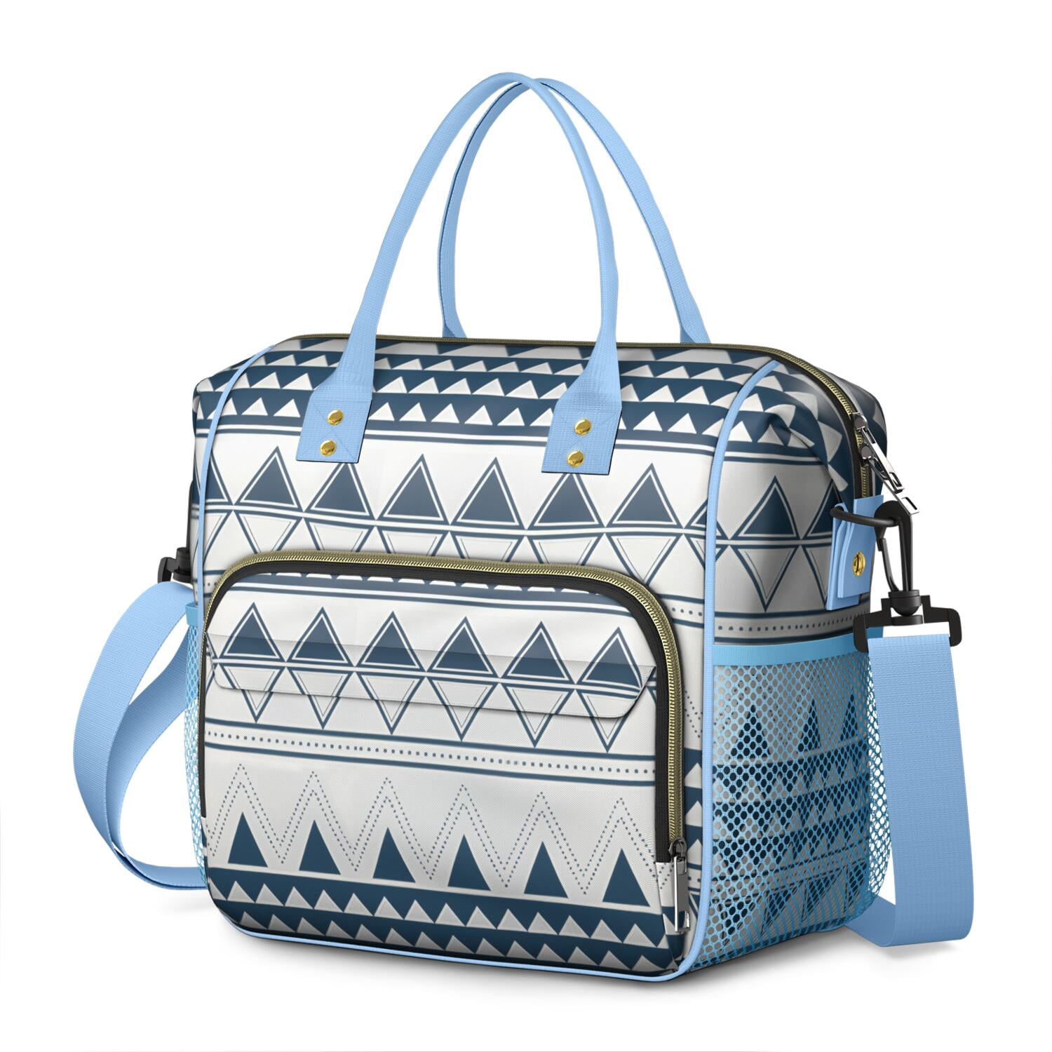 Colorful Plaid Stripes Insulated Lunch Box - Rustic Nordic Style for ...