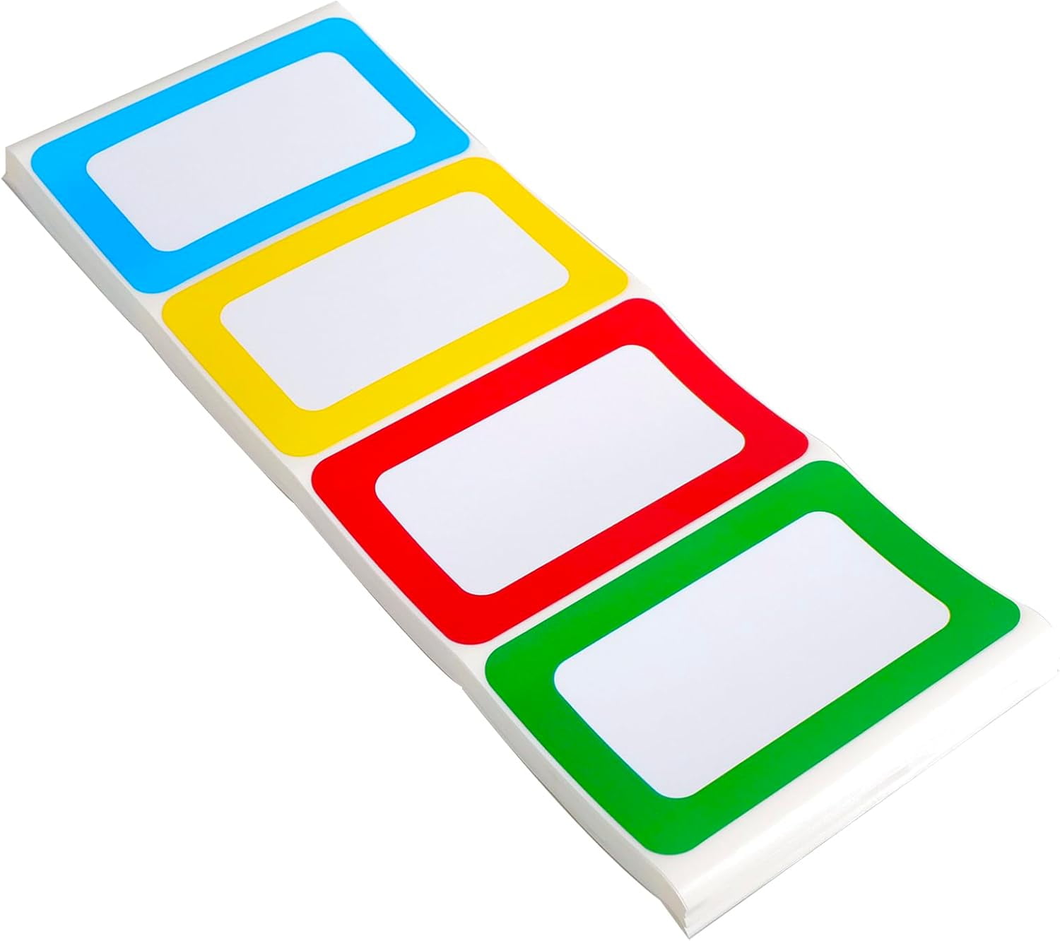 Colorful Plain Name Tag Labels 200 Stickers Name Tag Stickers 3 1/2 X 2 ...