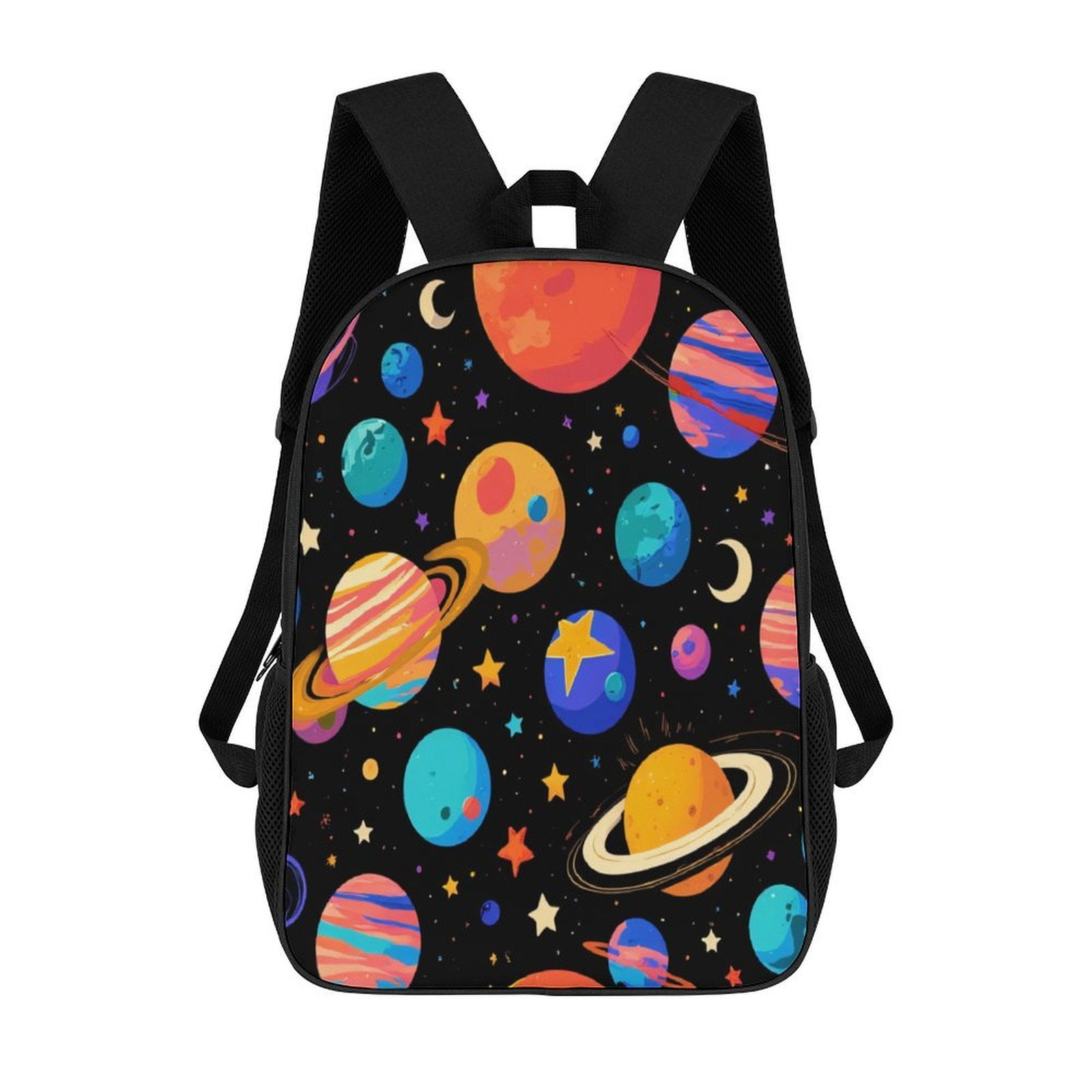 Colorful Planets Space Print Backpack 17in Laptop traveling Bag Bags ...