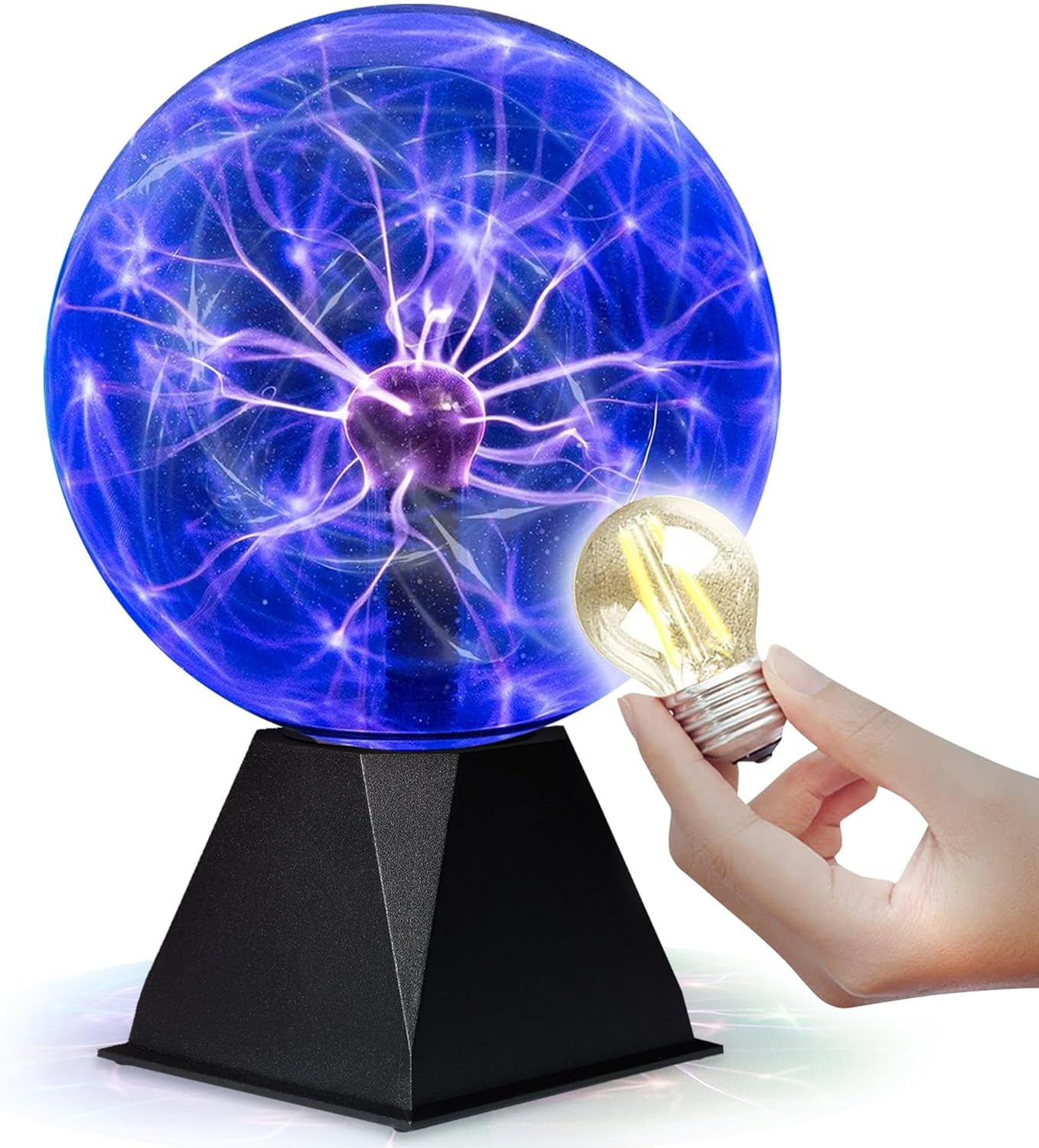 Colorful Plasma Ball - 7 Inch - Static Electricity in a Vacuum ...