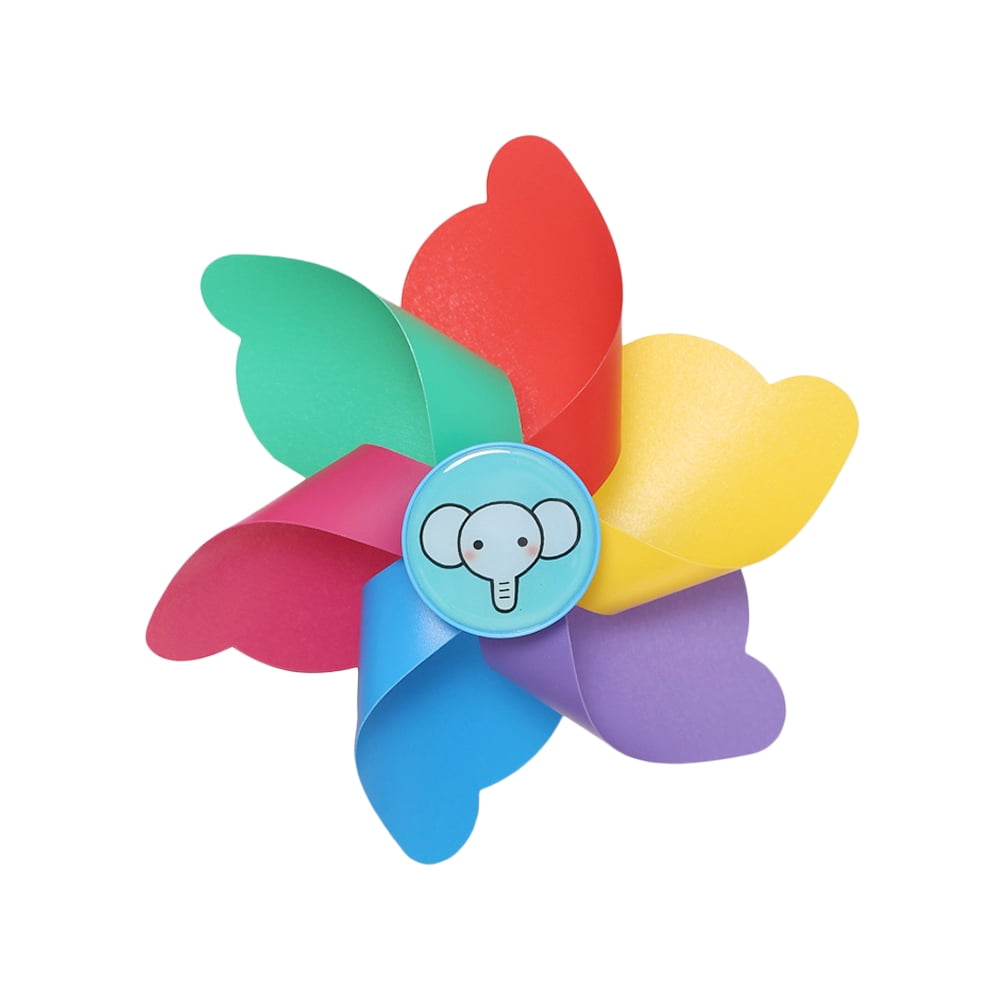 Colorful Plastic Pinwheel Wind Wheel Wind-driven Toy for - Walmart.com