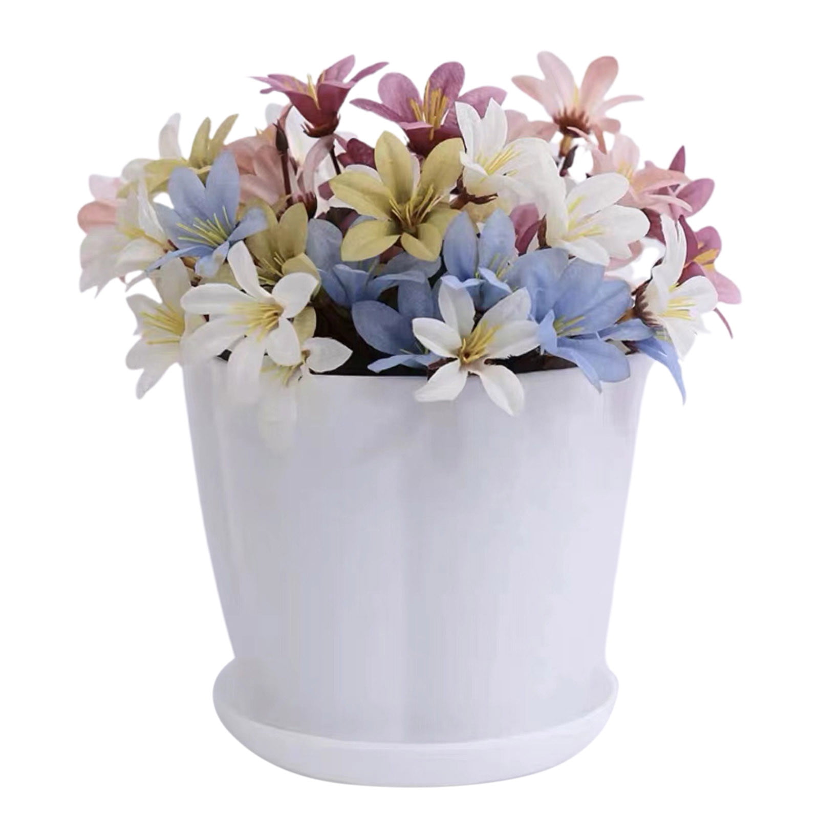 Colorful Plastic Planters for Succulents - Lightweight Self-Watering ...