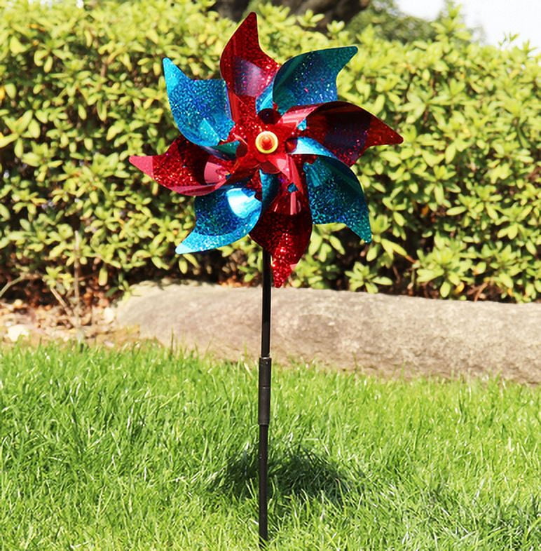 Colorful Plastic Windmill Toy - DIY Garden Decor, Party Decoration ...