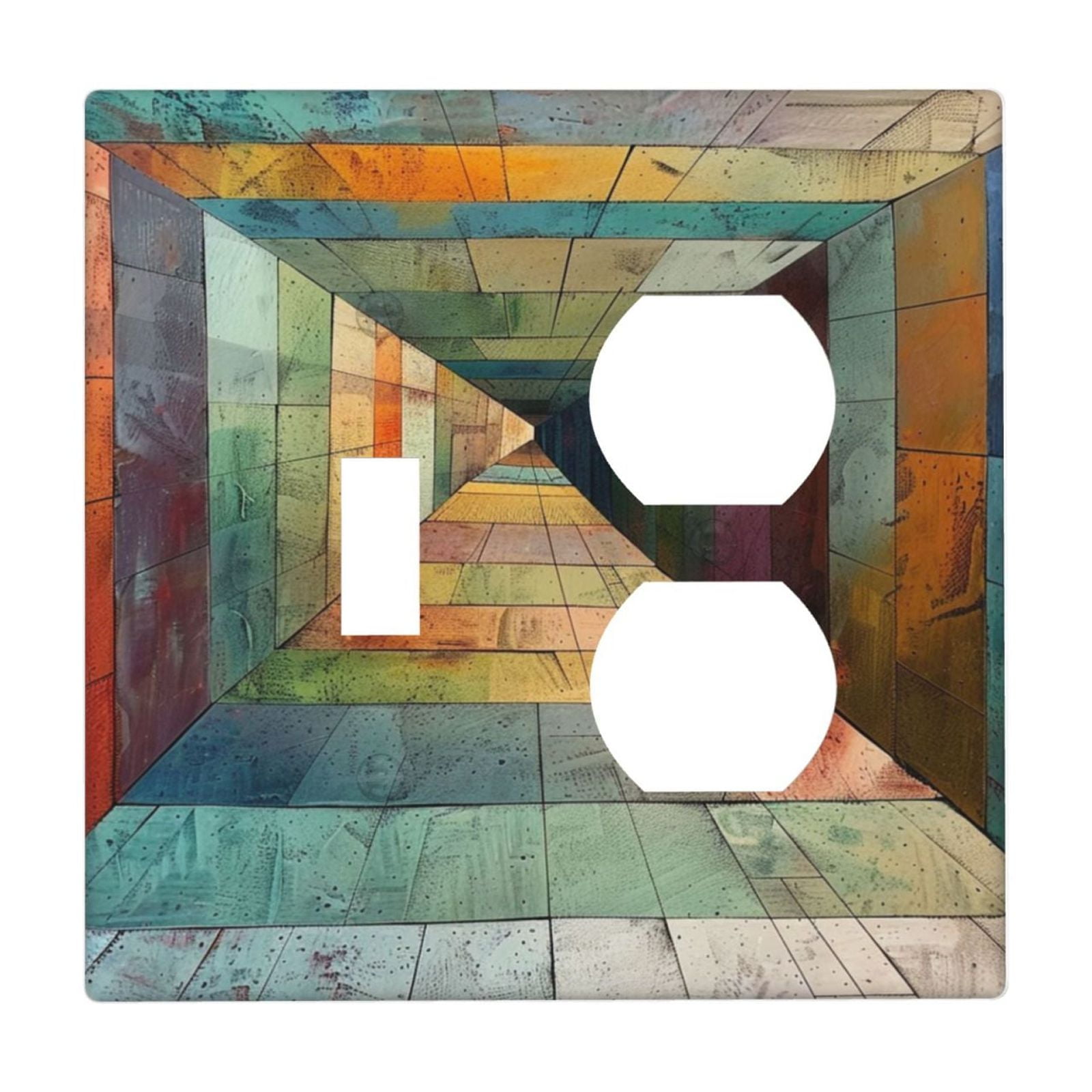 Colorful Plate Disappearing Point Light Switch Cover Decorative Switch ...