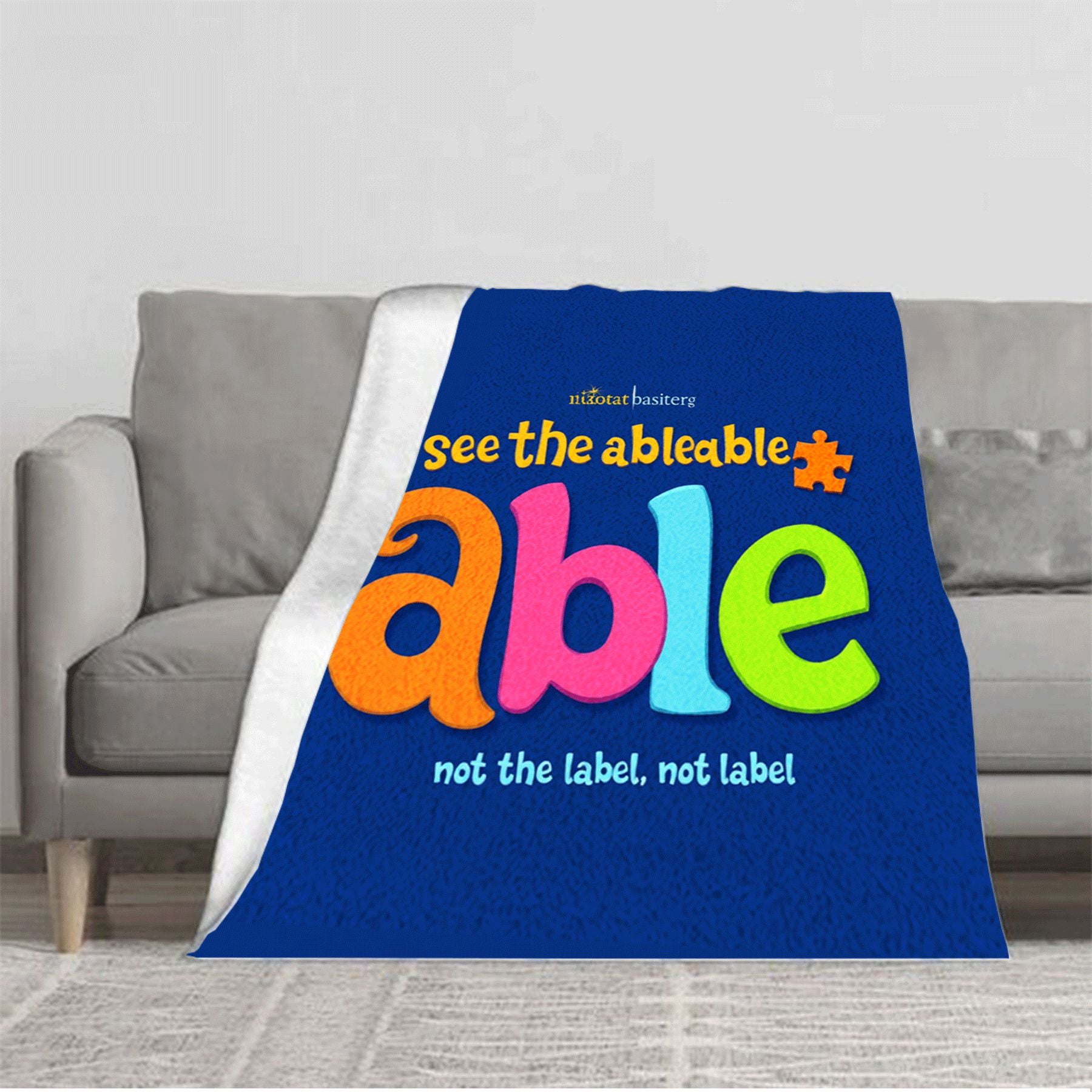 Colorful Playful Flannel Blanket - Soft Warm Cozy for Sofa Travel Bed ...