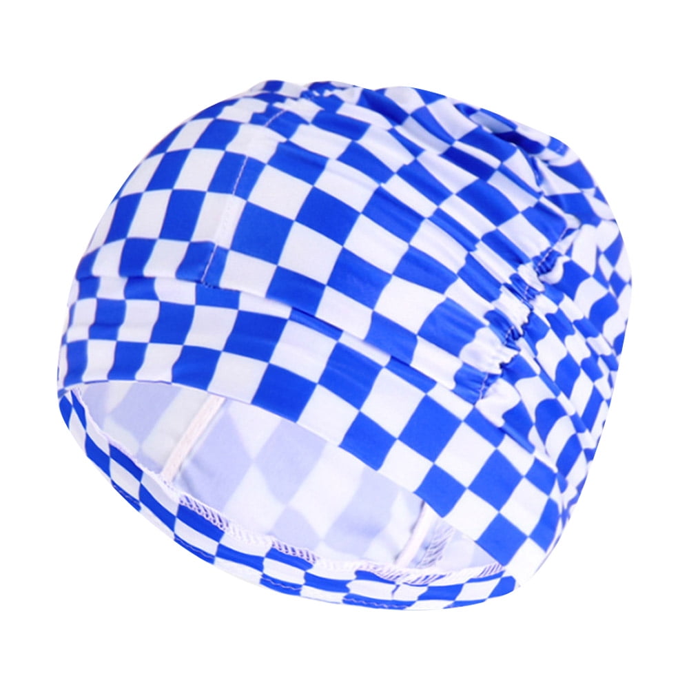 Colorful Pleated Nylon Cloth Swim Cap Large Swimming Cap Hot Spring ...