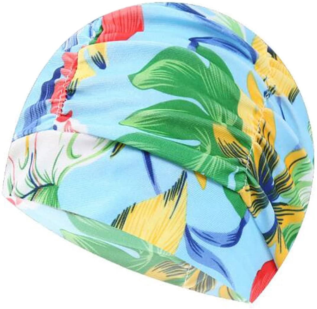 Colorful Pleated Nylon Cloth Swim Cap Large Swimming Cap Hot Spring ...