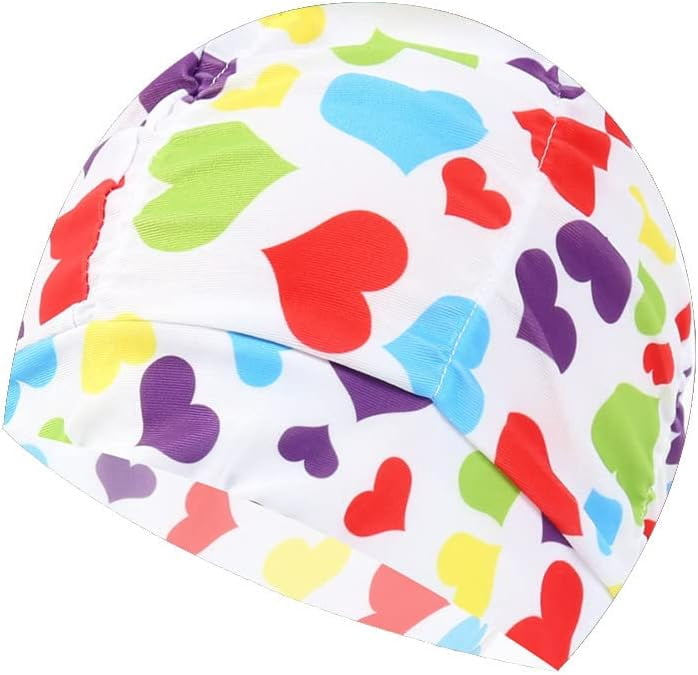 Colorful Pleated Nylon Cloth Swim Cap Large Swimming Cap Hot Spring ...