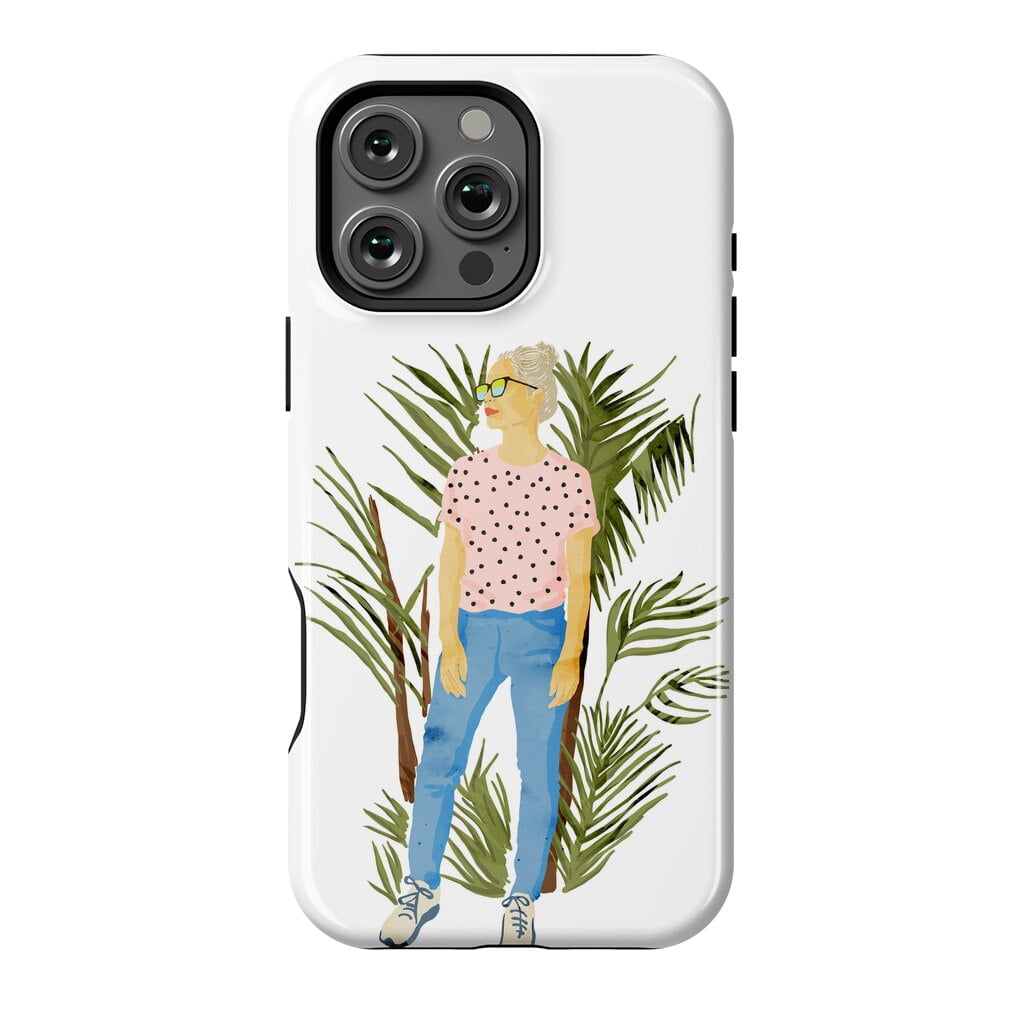 Colorful Plume Feather Design Tough Case for iPhone 11 to 17 Series ...