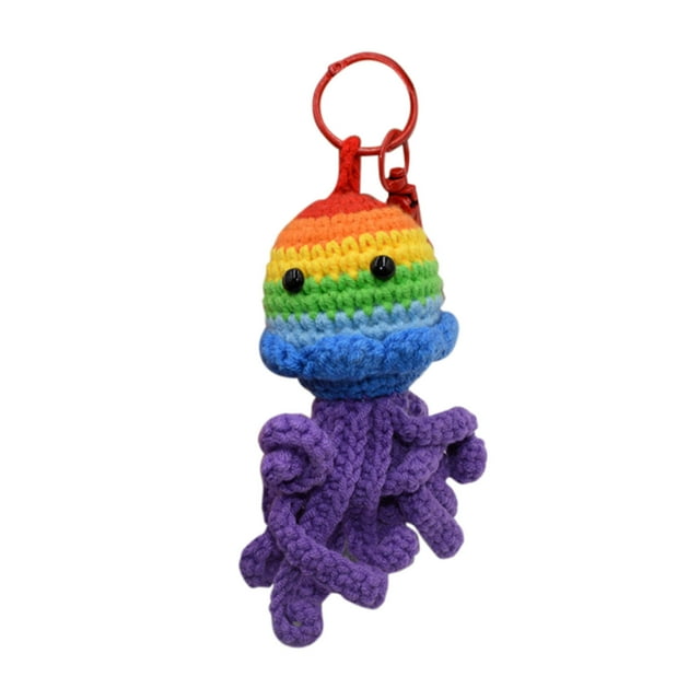 Colorful Plush Animal Keychain Stuffed Animal Toy Bag Pendant Sea ...