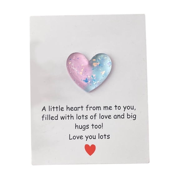 Colorful Pocket Hug Heart Card Valentine's Day Love Note Greeting Card ...