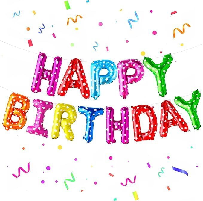 21 Inch Polka Dot Birthday Balloons Colorful Aluminum Foil Balloons for ...