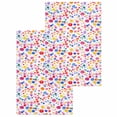 Colorful Polka Dot Hand Towels Set, Waffle Weave Kitchen Towels 2 ...