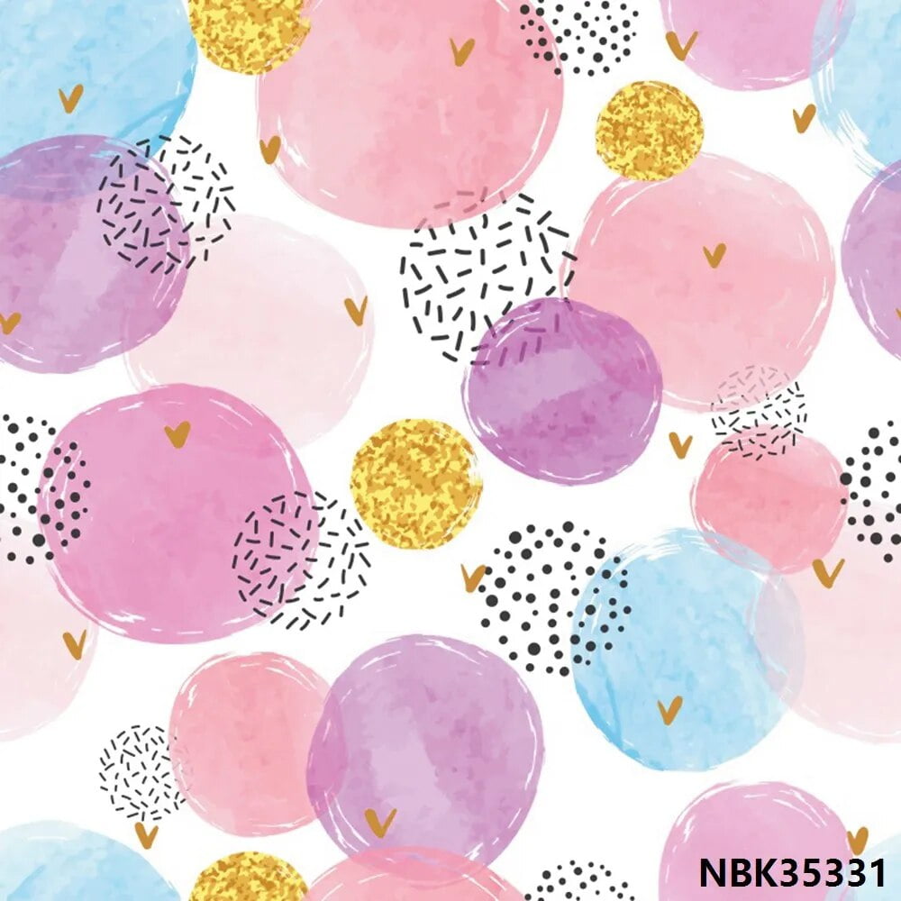 Colorful Polka Dots Child Portrait Photo Backgrounds Baby Shower ...
