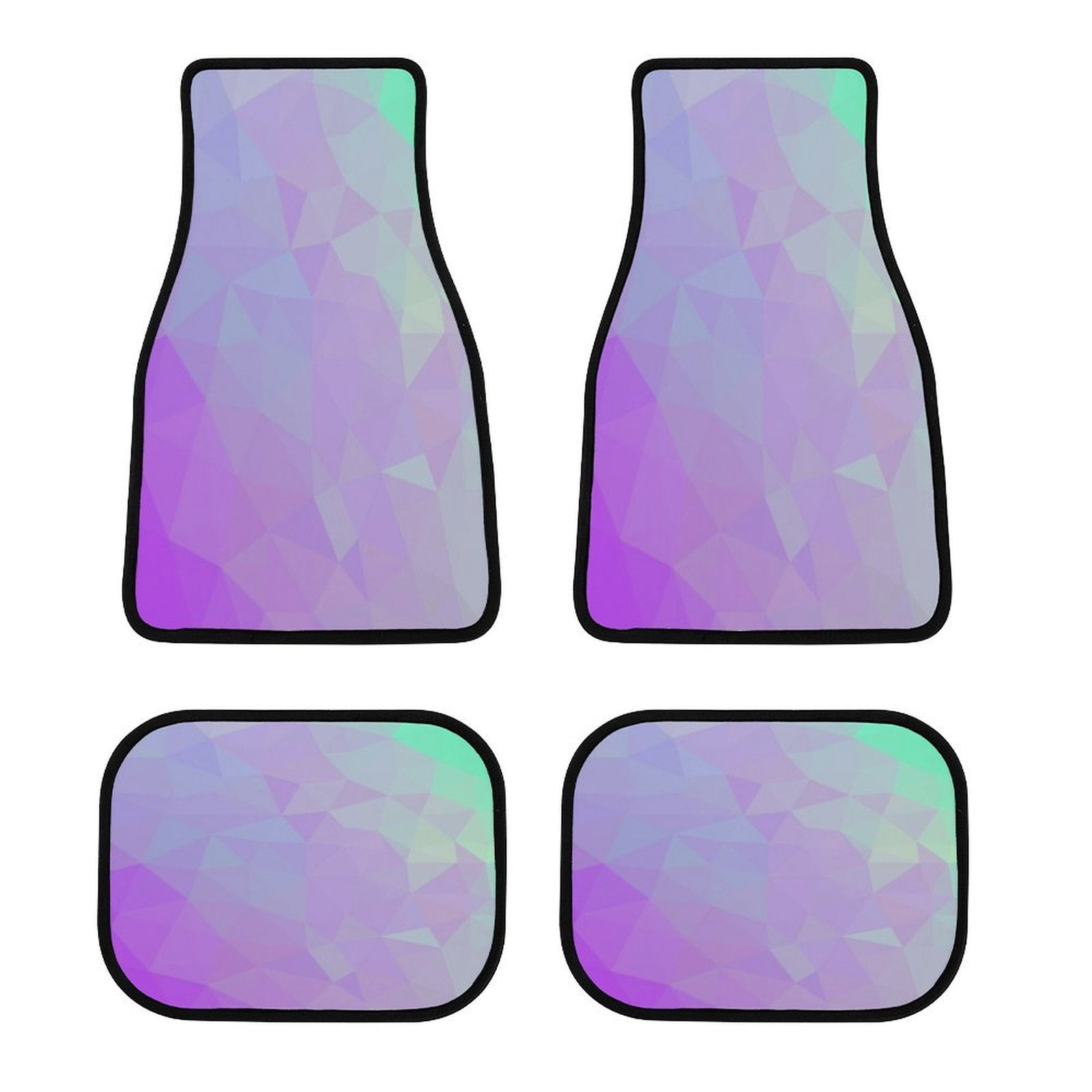 Colorful Polygon Car Floor Mats 4 Pieces Car Floor Mats Full Set, All ...