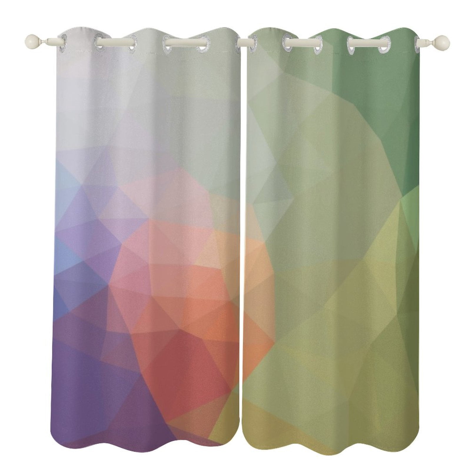 Colorful Polygon Curtain for Living Room Bedroom Set Design High ...