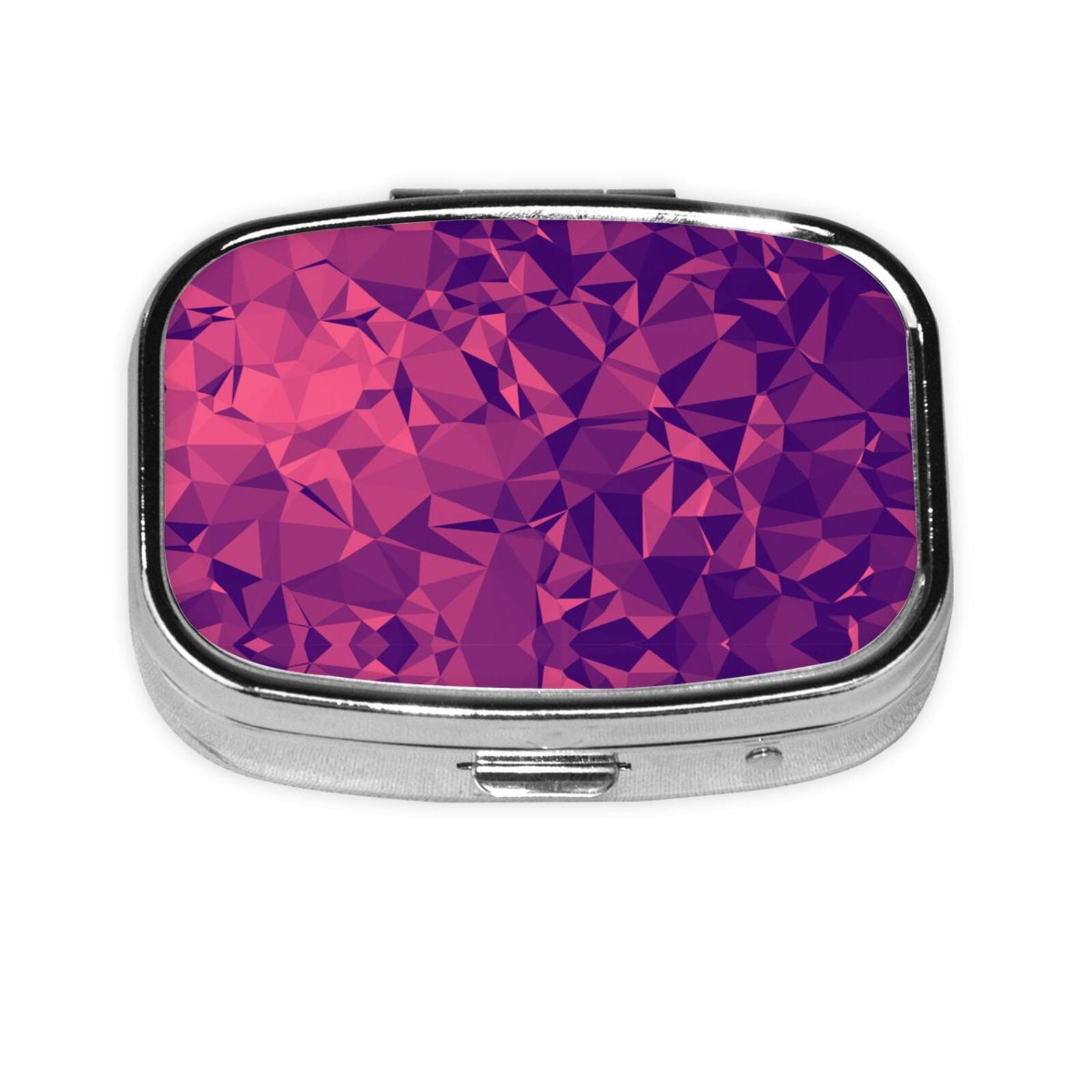 Colorful Polygon Frequency Polygon Pill Case Pill Box 2 Compartment ...