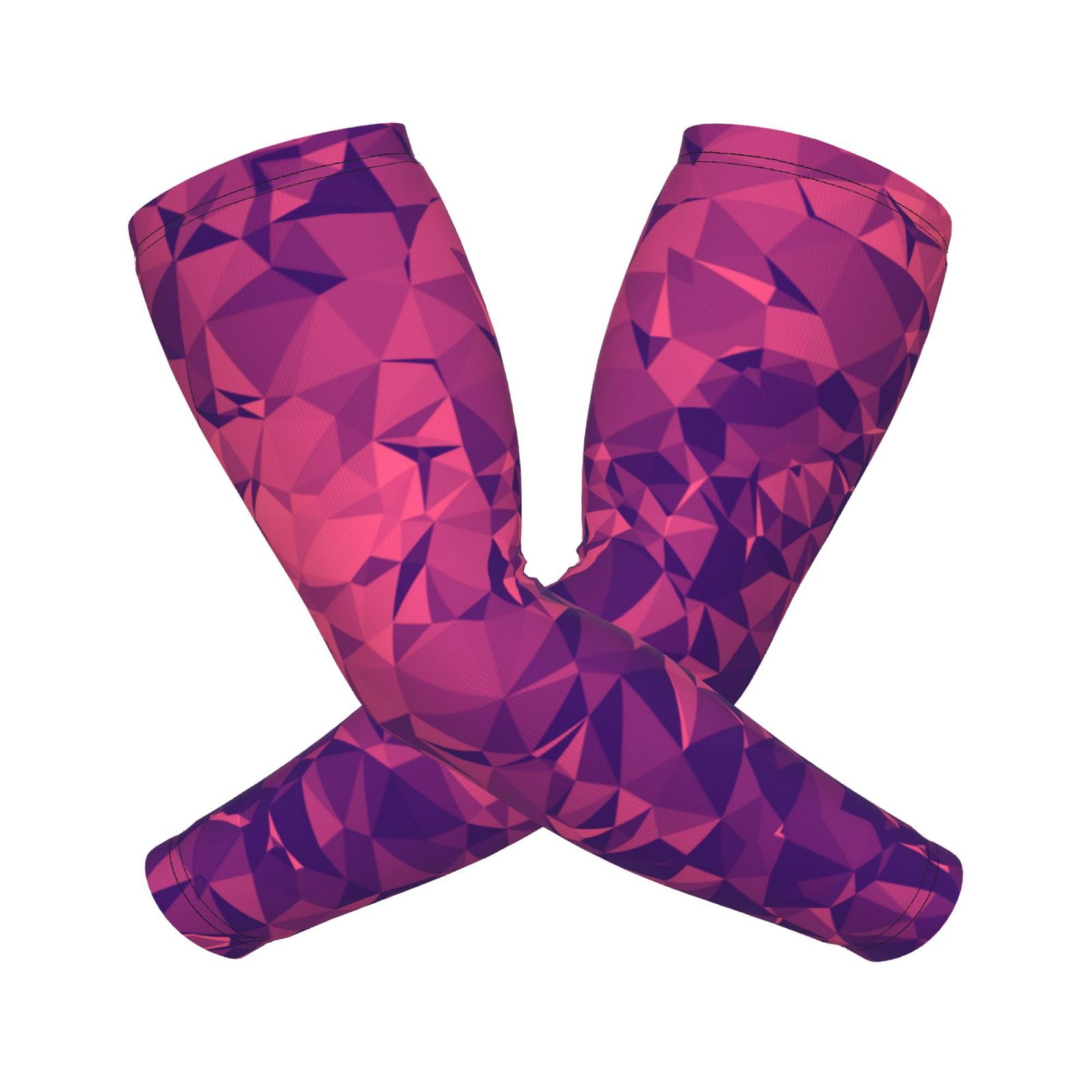 Colorful Polygon Frequency Polygon Sports Compression Arm Sleeves ...