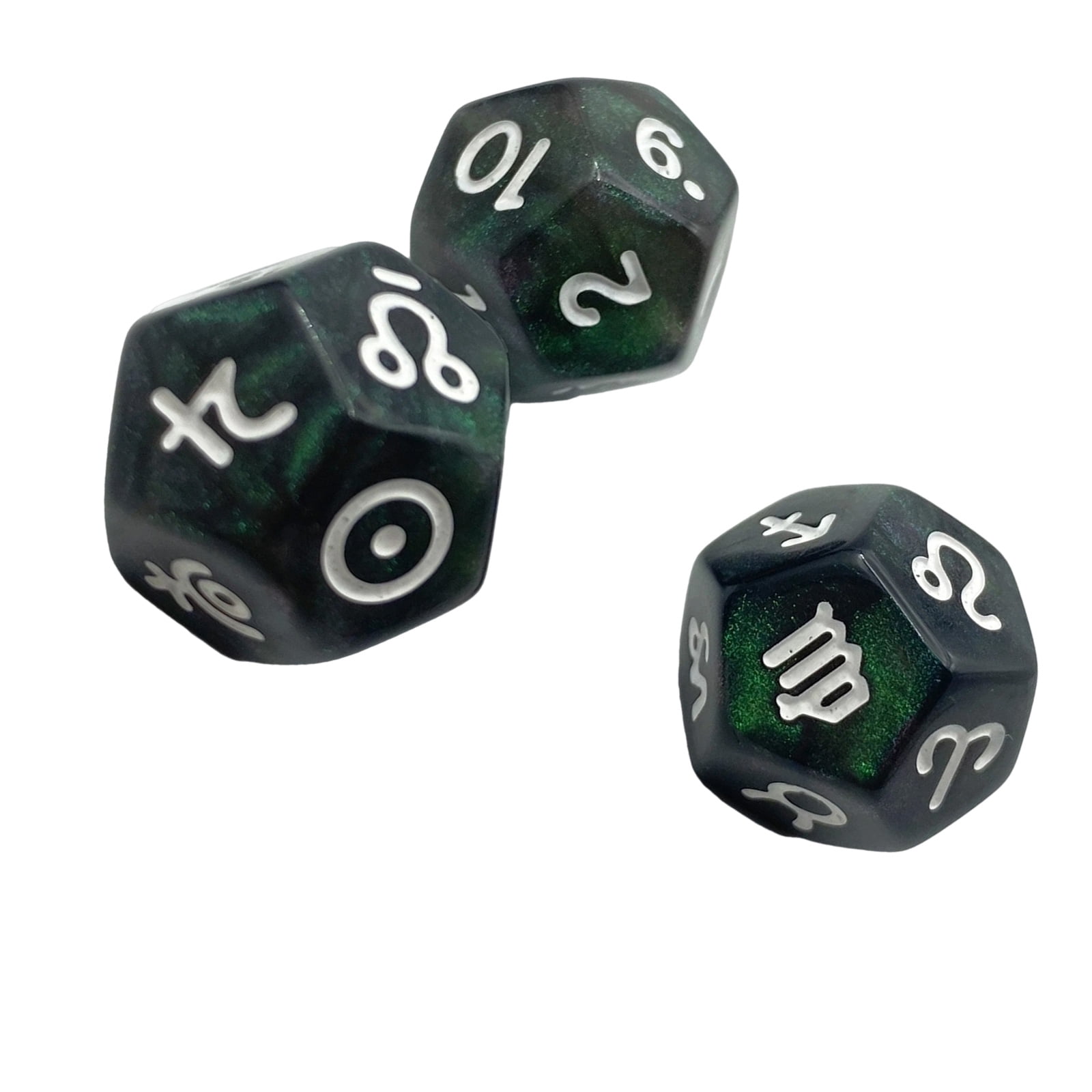 Colorful Polyhedral Divination Dices 12 sided Accuracy Colorful ...