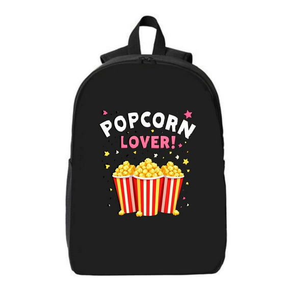 Colorful Popcorn Buckets Design Laptop Backpack - Fun & Playful Travel ...