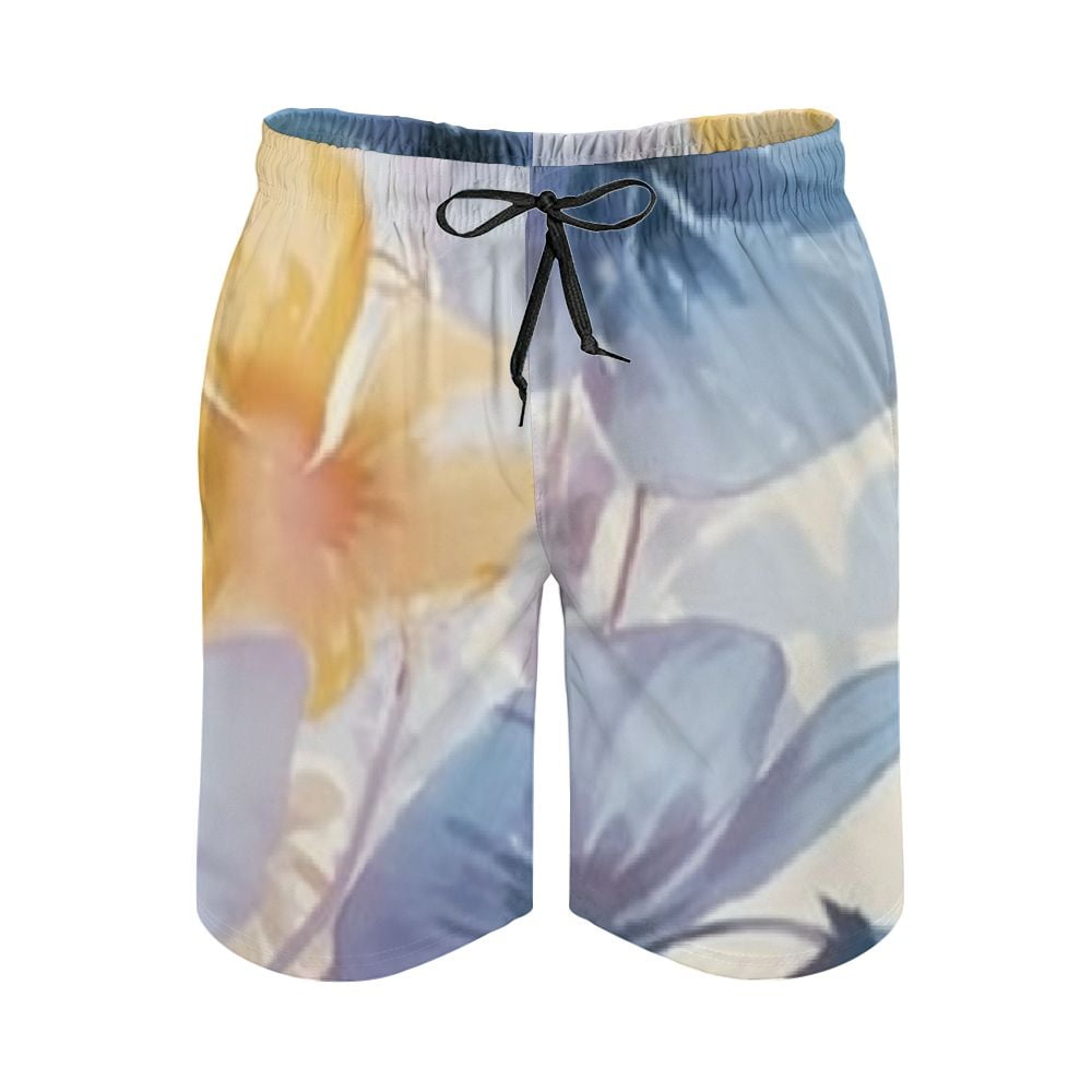 Colorful Poppies Flower Floral Mens Athletic Shorts Dry Summer Beach ...