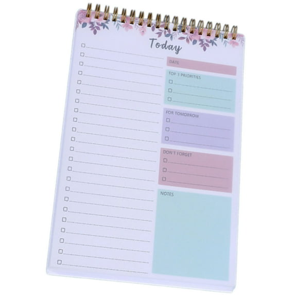 Colorful Portable Notebook With Daily Planner Pages For Students ...