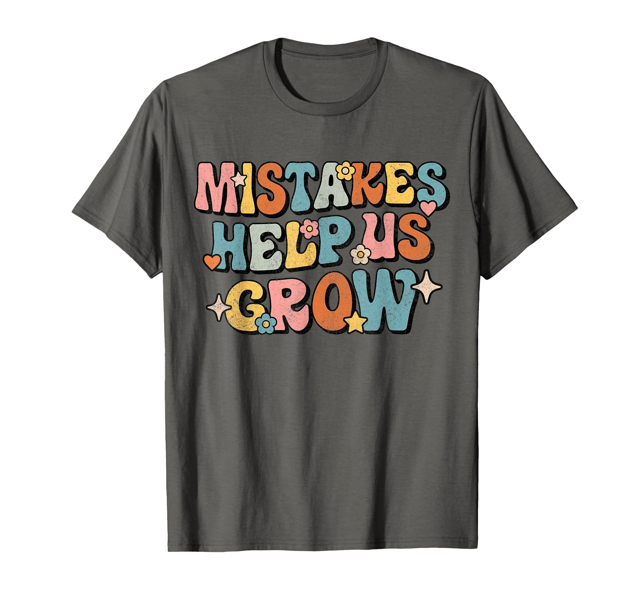Colorful Positive Growth Mindset Retro T-Shirt for Inspiring Back to ...