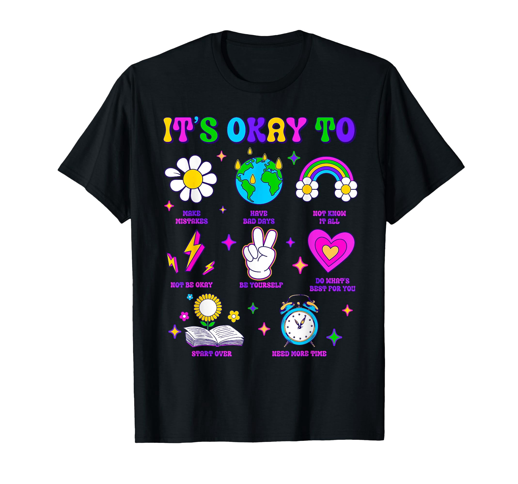 Colorful Positive Message T-Shirt for Teachers and Counselors in ...
