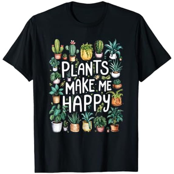 Colorful Potted Plants T-Shirt - Perfect Gift for Plant Lovers and ...