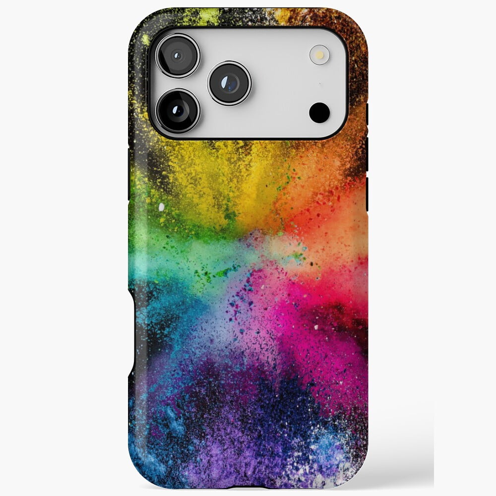 Colorful Powder Explosion Art Design Phone Case Compatible iPhone 17 ...