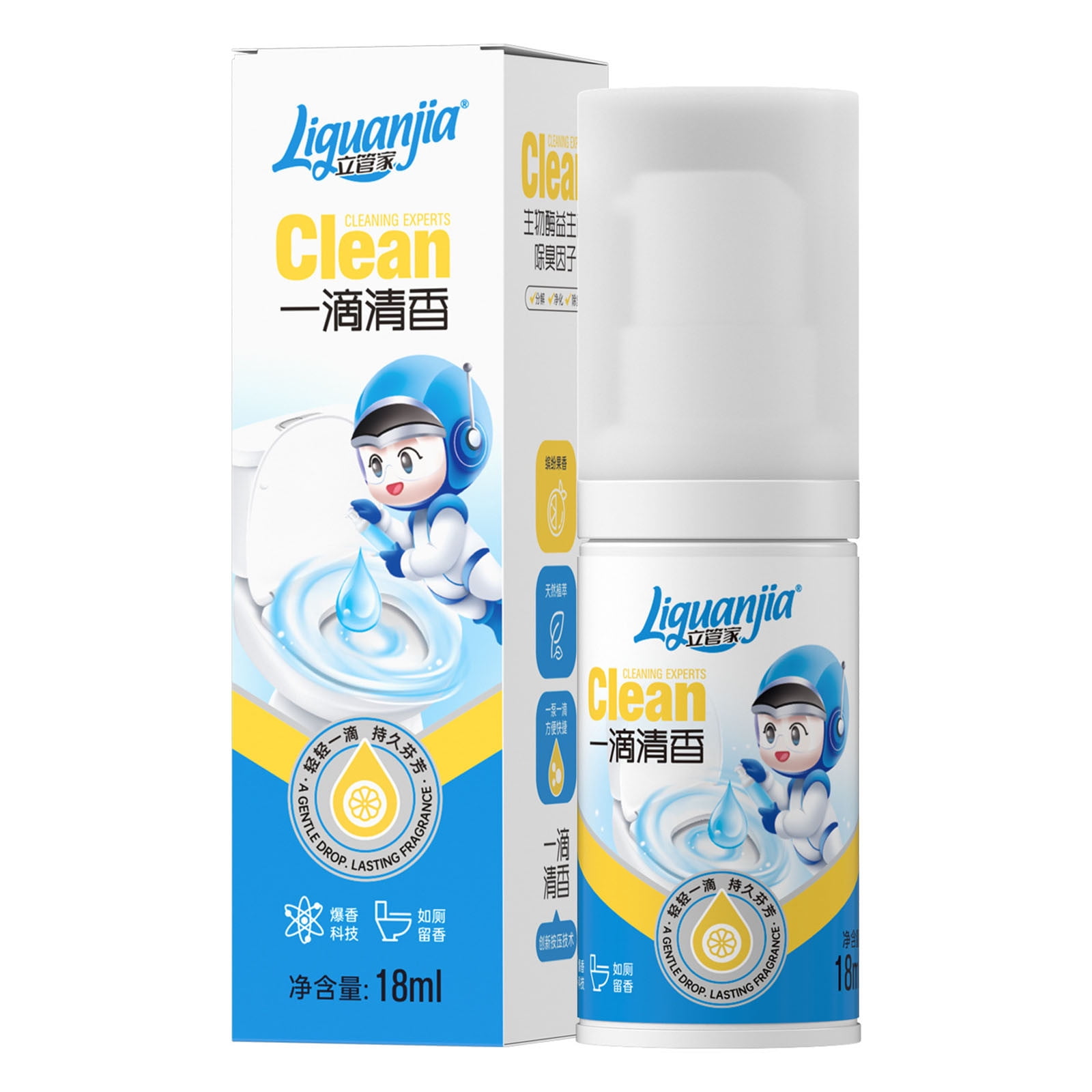 Colorful Press-Type Toilet Deodorizer, 18Ml Bottle, Long-Lasting Fresh ...
