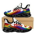 Colorful Pride LGBT Print Platform Shoes for Women Light Mesh Sneakers ...