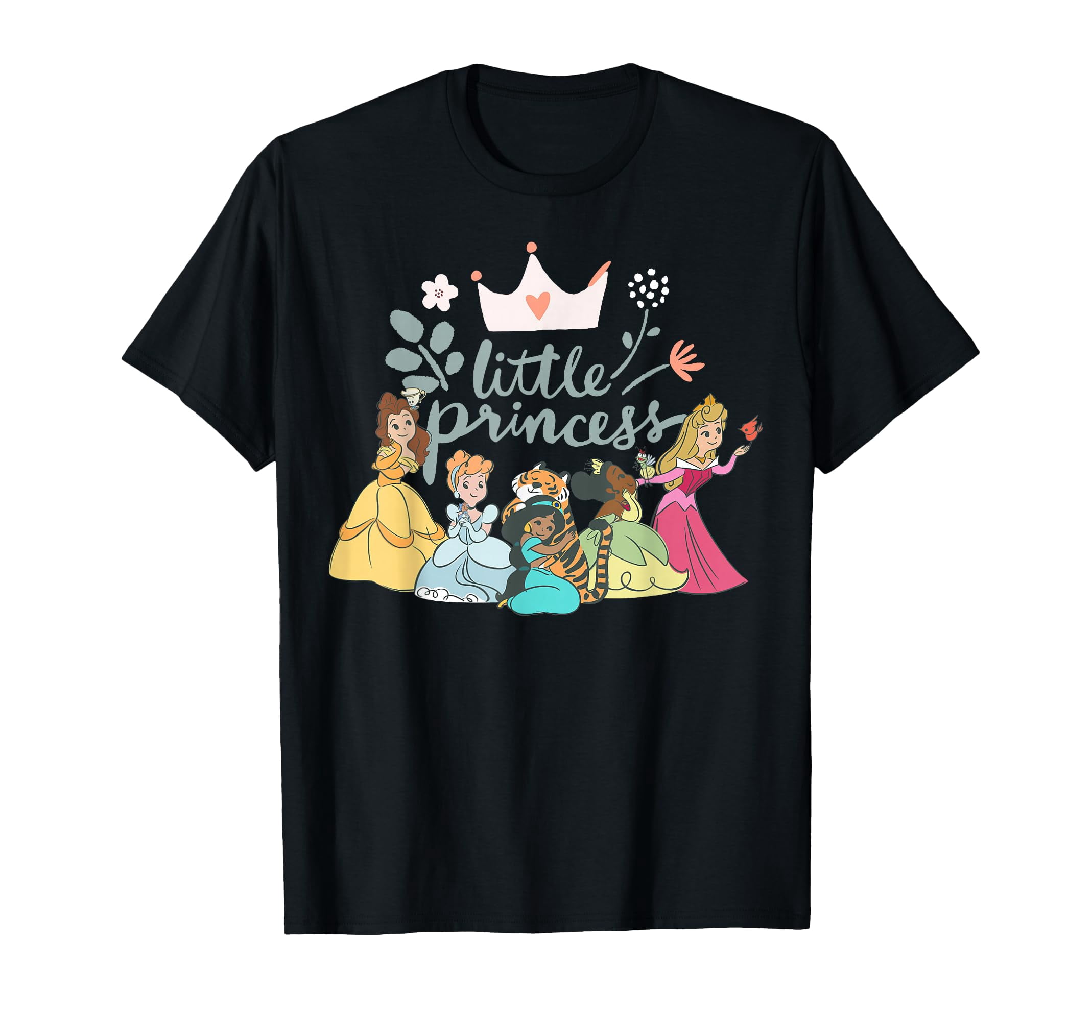 Colorful Princess Illustration T-Shirt for Little Ones with 'Little ...