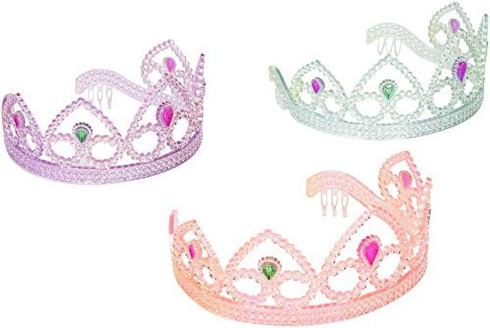 Colorful Princess Party Tiaras - Birthday Crown for Kids, 12 Pack ...