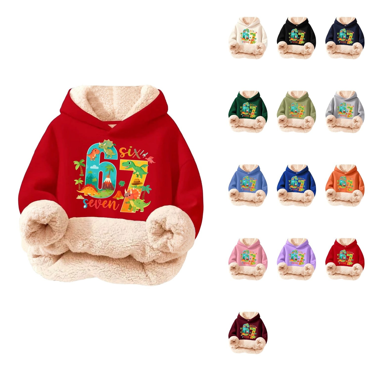 Colorful Printed Kids Hoodie Sweatshirt, Youth Fleece Hooded Sweatshirt ...