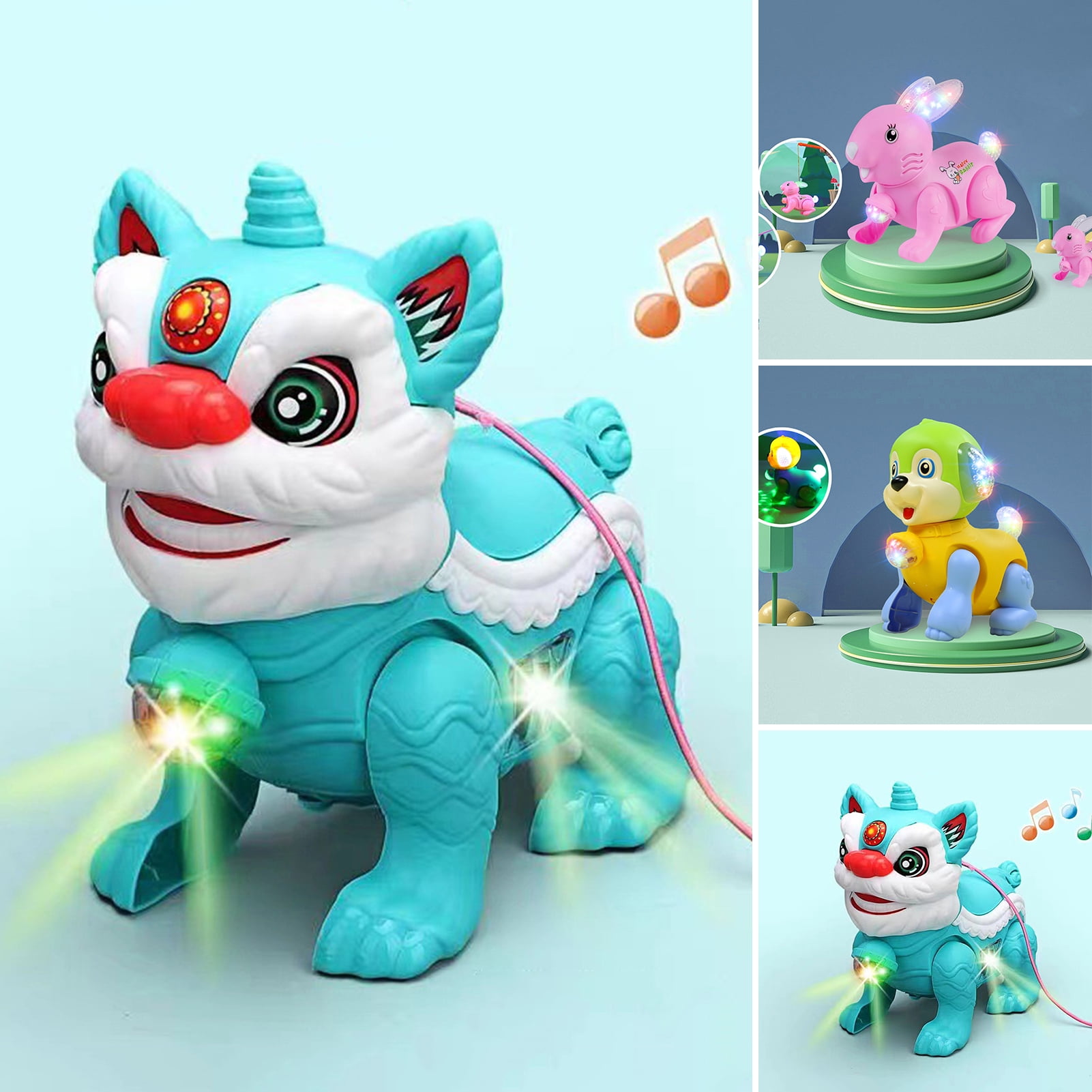 Colorful Projection Light Music Glowing Toy Cartoon Electronic Dancing ...