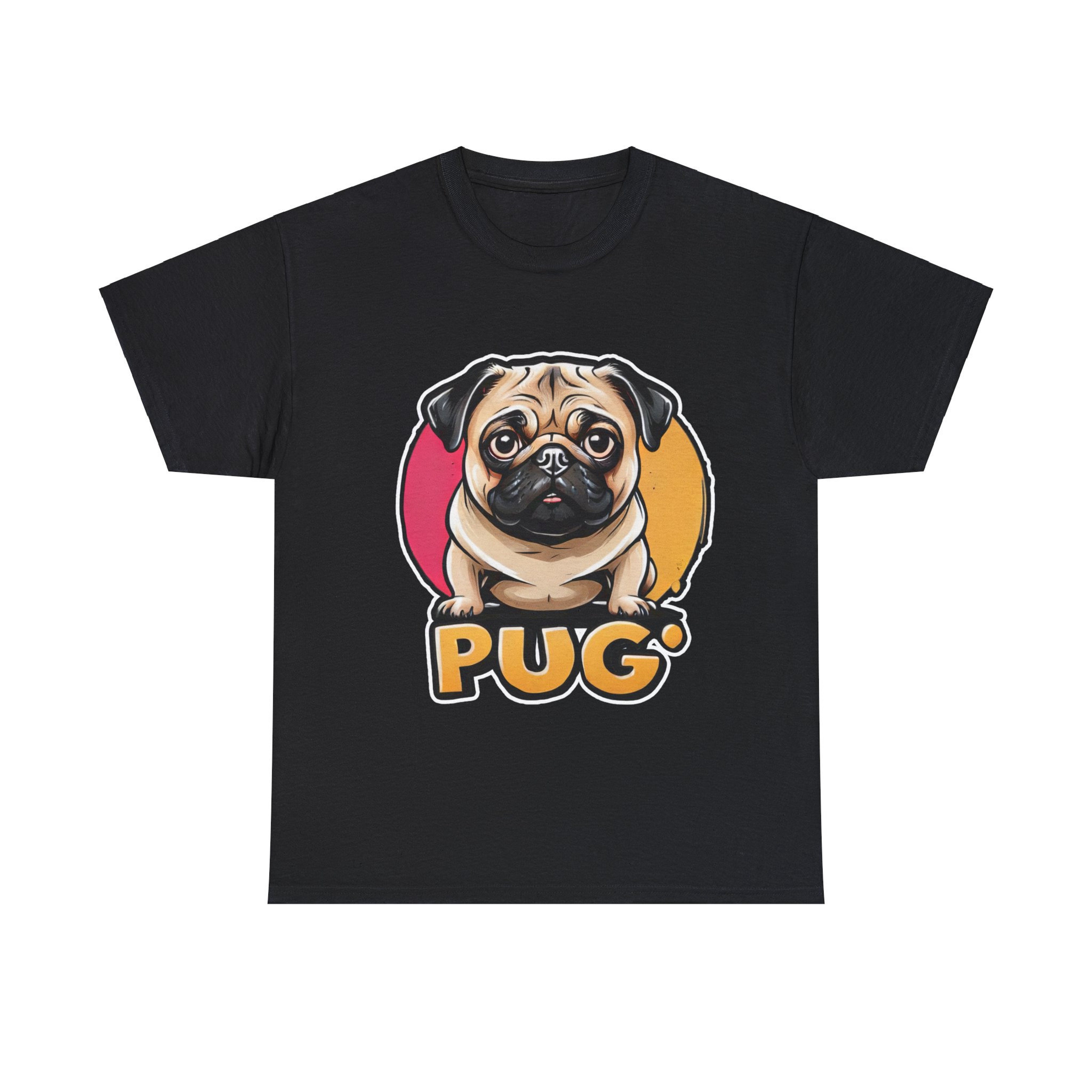 Colorful Pug with Text on T-Shirt - Walmart.com