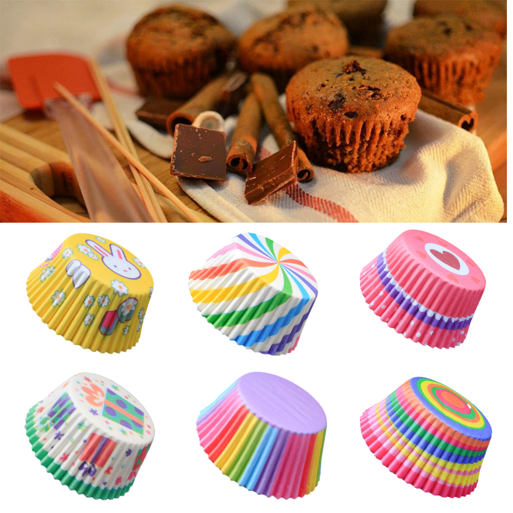 Colorful Pulp Paper Cupcake Liners 600-Count,Standard Baking Cups ...