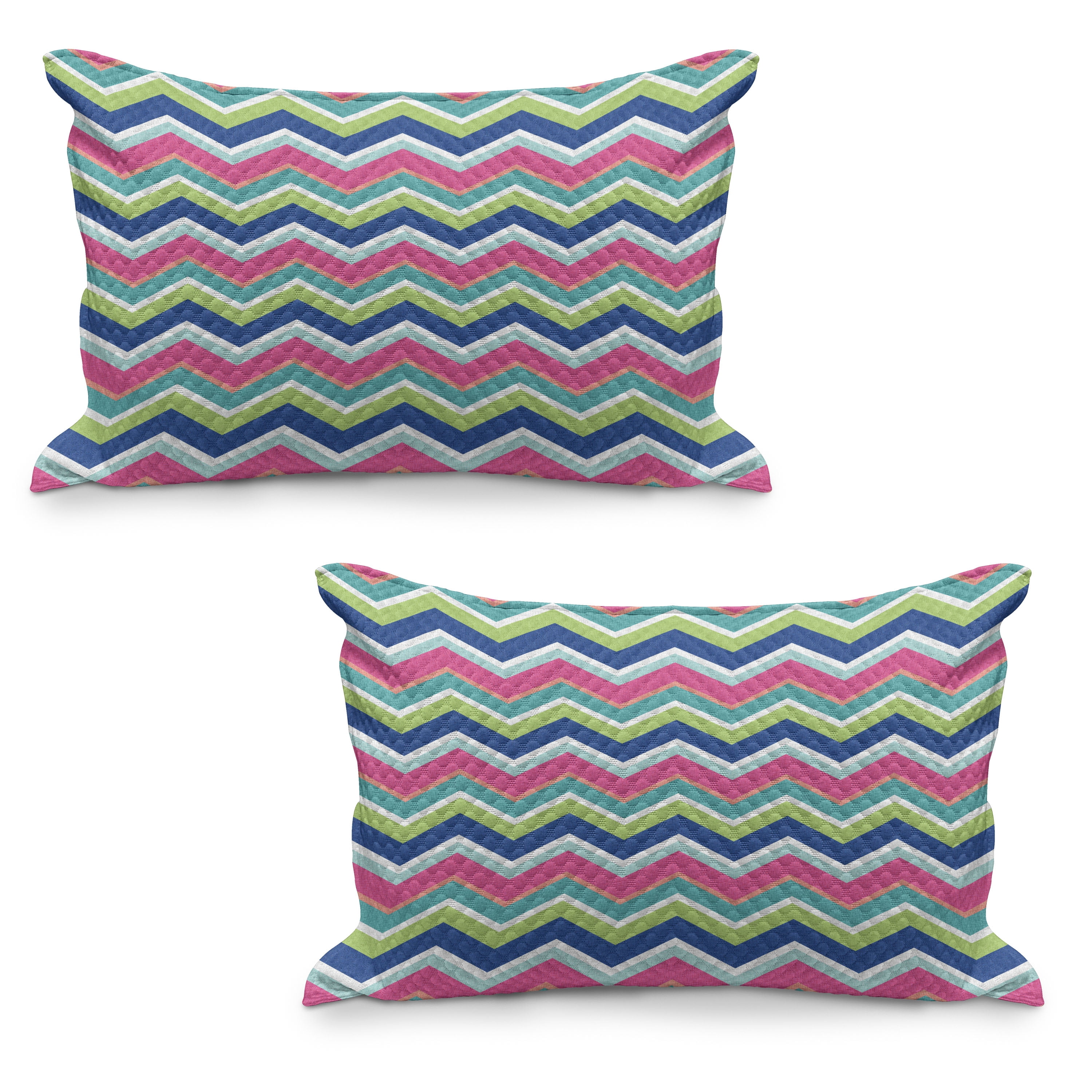 Colorful Quilted Pillowcover Set of 2, Vintage Inspirations Colorful ...